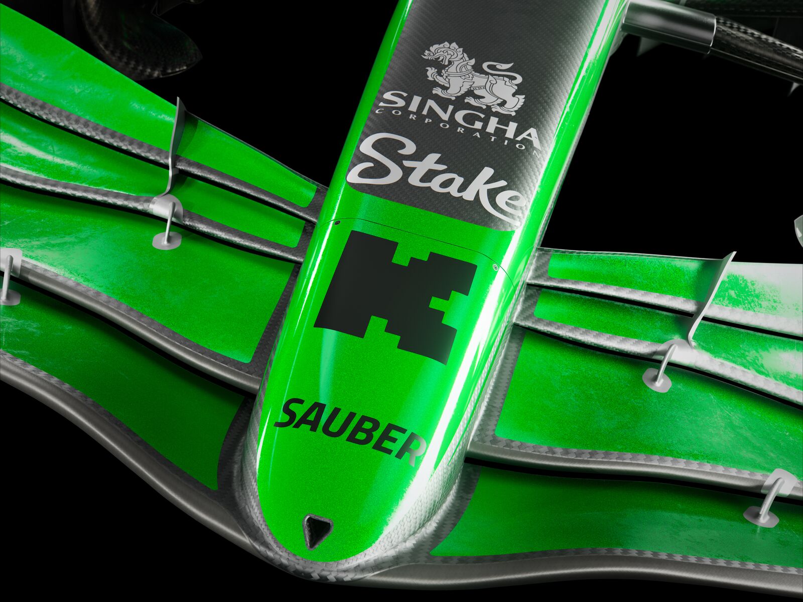 Ga voor groen: de gloednieuwe auto van Stake F1 Team voor 2024 ...